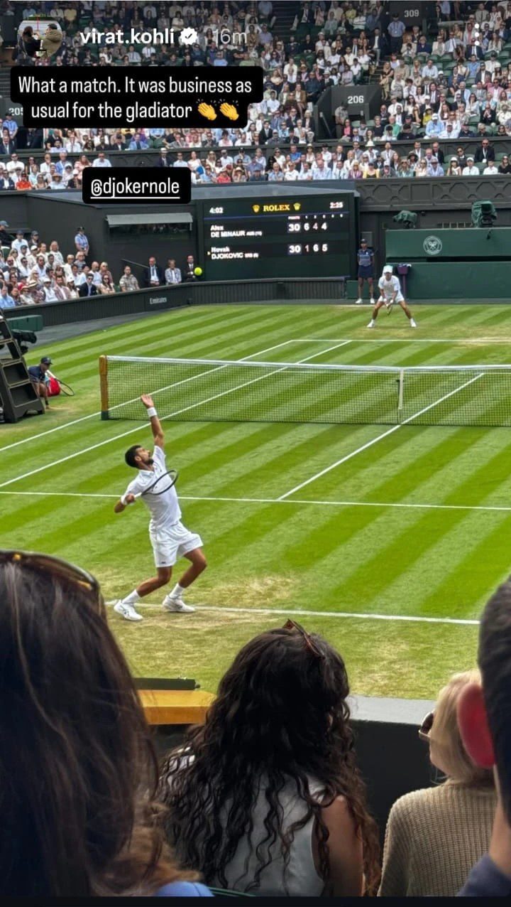 Champion Novak Djokovic Reacts as Virat Kohli is Left Awestruck by His Bold ‘Gladiator Spirit ...